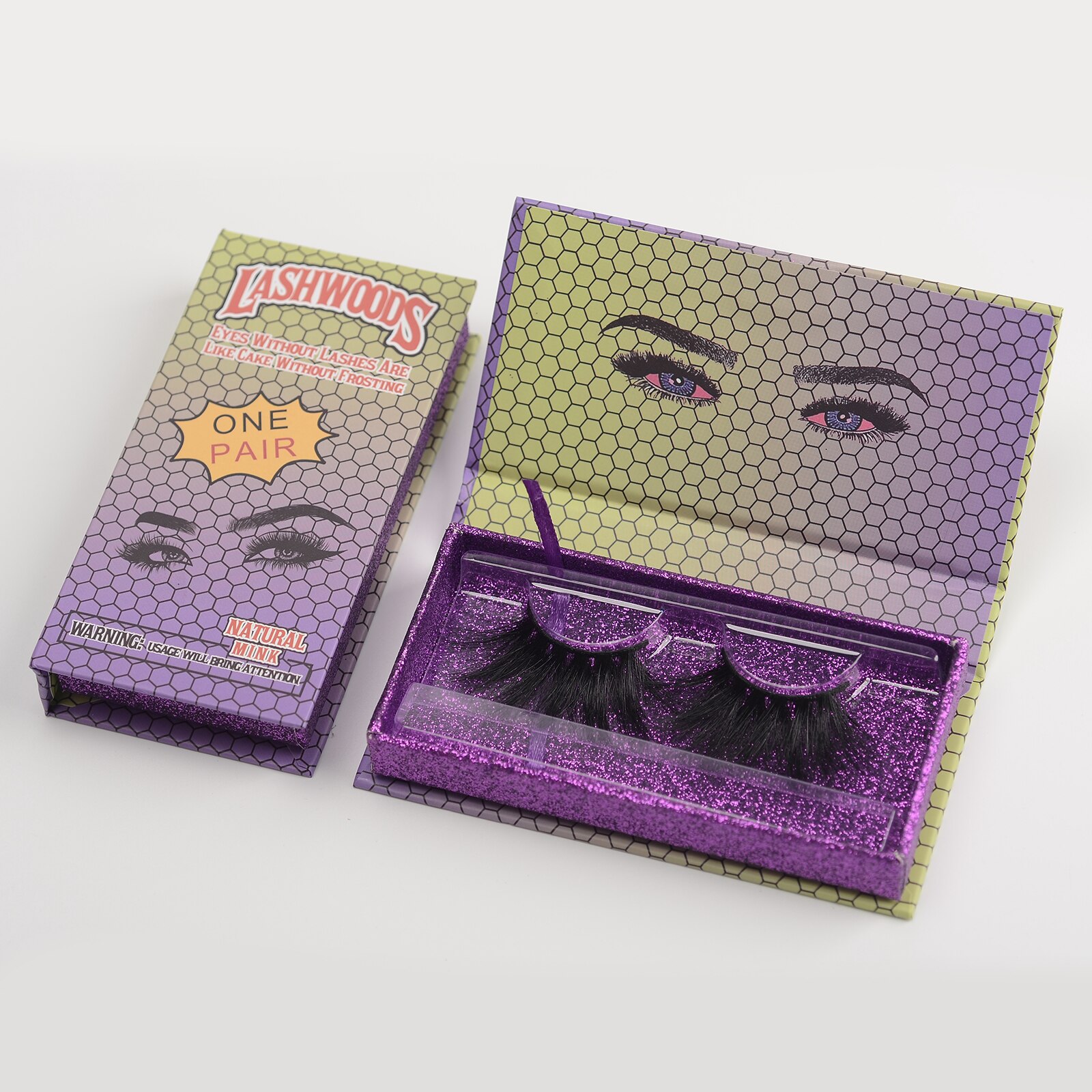 Cute Paper Empty Single Eyelash Case Lid Tray Hold... – Vicedeal