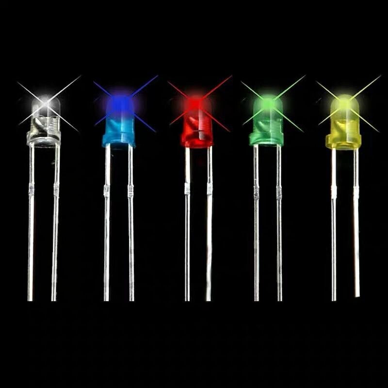 5type*40pcs=200pcs 5MM LED Red white green blue ye... – Grandado