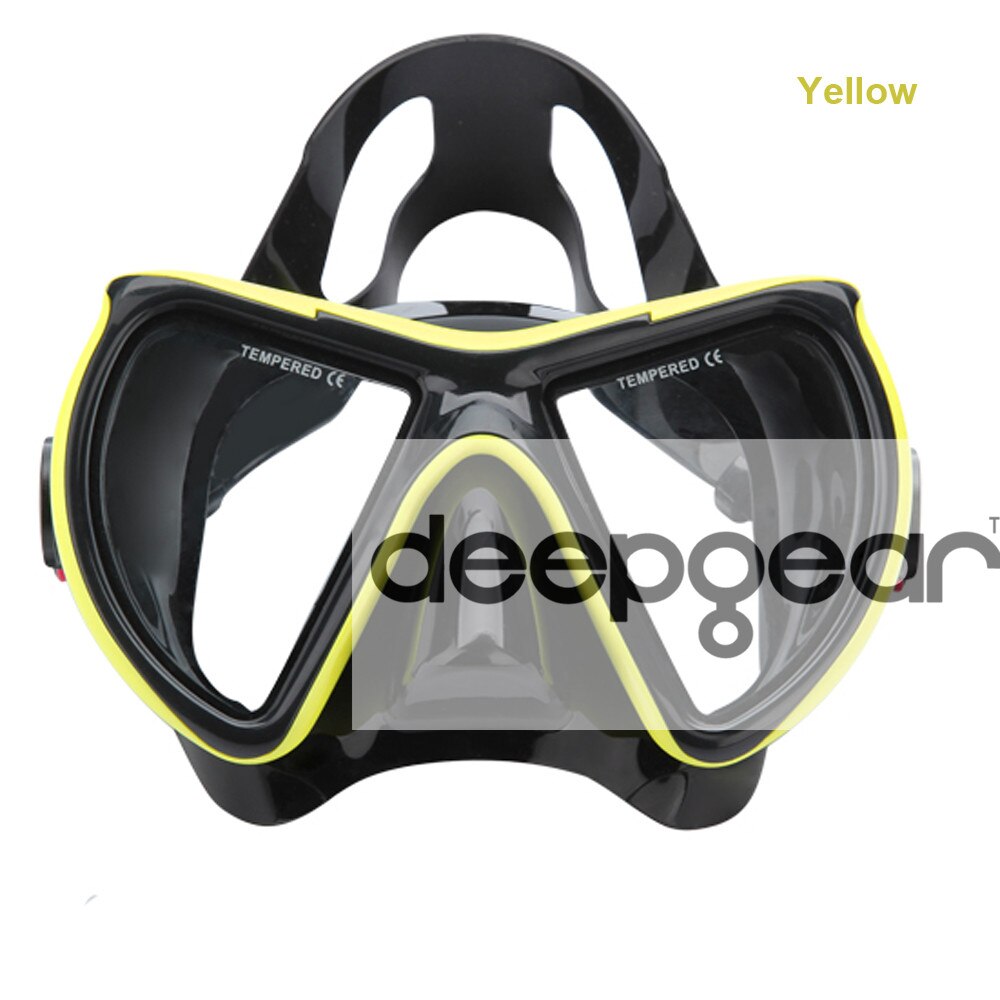 DEEPGEAR scuba dive mask two window snorkel mask b... – Grandado