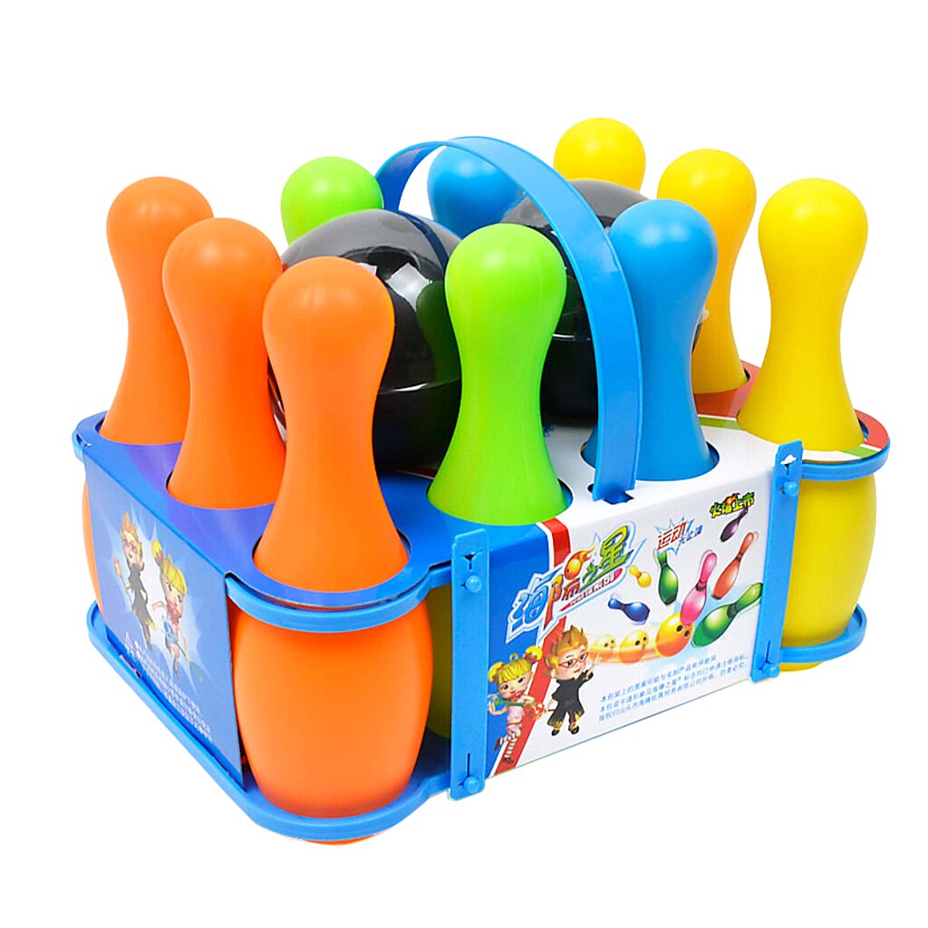 12pcs/set Plastic Mini Bowling Ball Pins Sport Toy... – Grandado