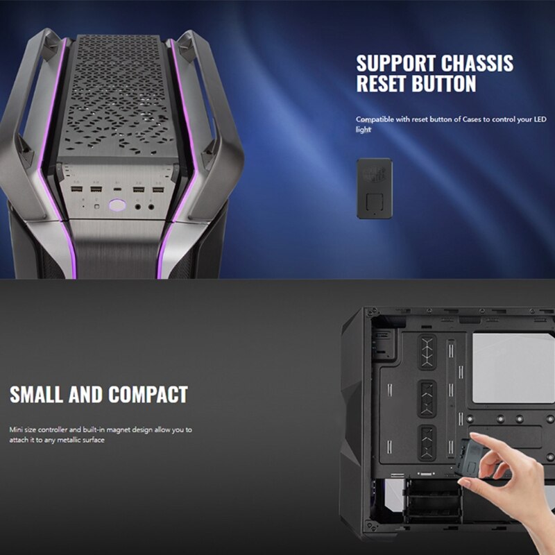 Mini Addressable RGB LED Controller 5V ARGB Header... – Grandado