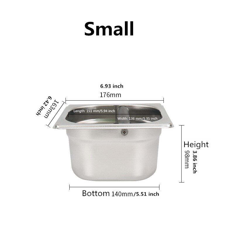 Square Coffee Knock Box For Coffee Shop Home Kitch... – Grandado