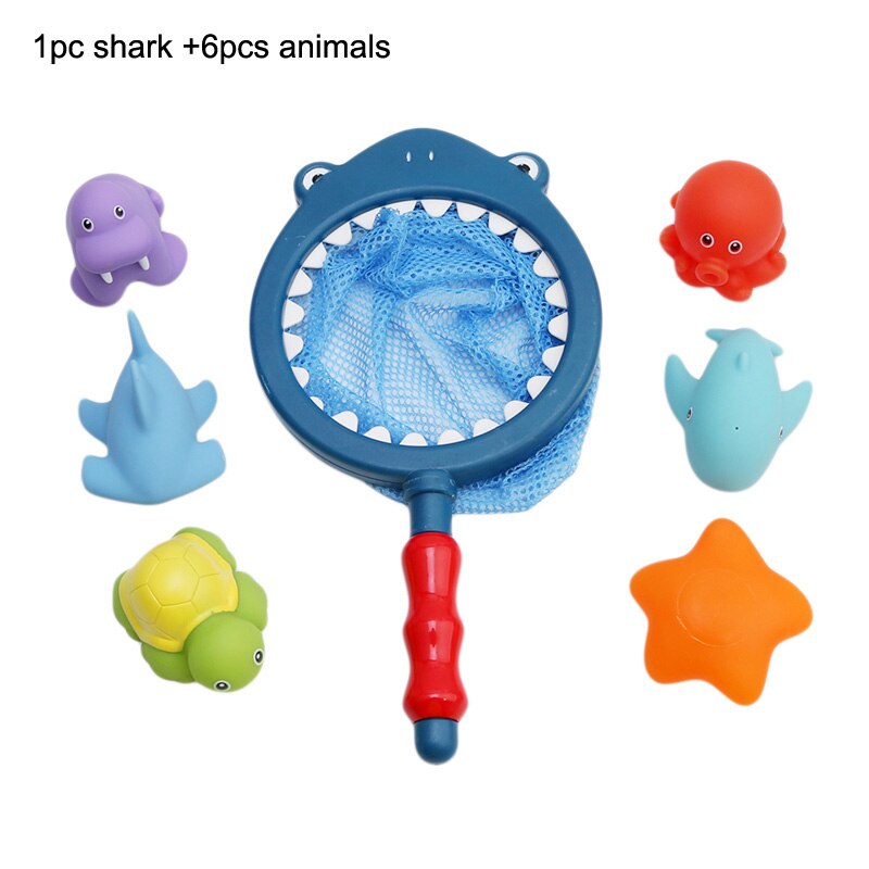 7PCS/Sets Kids Floating Bath Toys Mini Swimming Ri... – Grandado