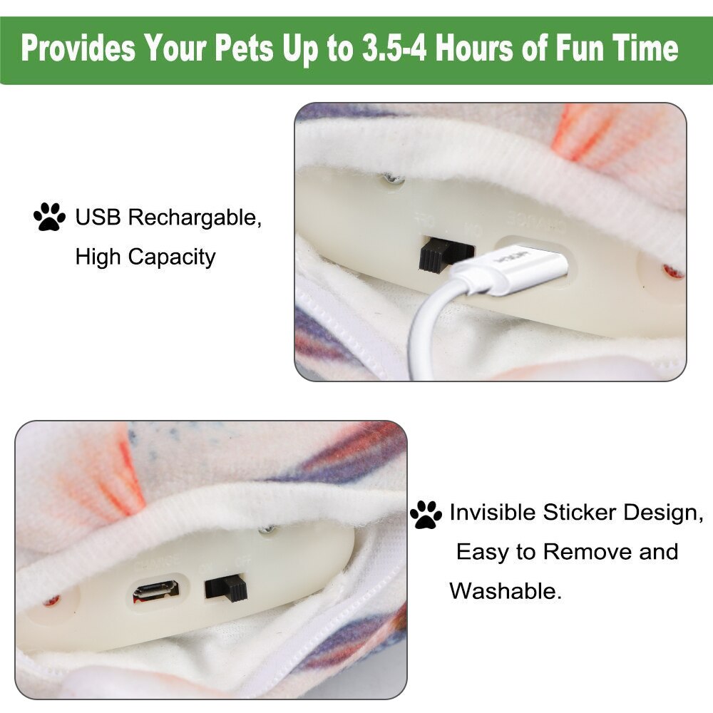 Gato electrónico de 30/34CM con batería USB, jugue... – Grandado