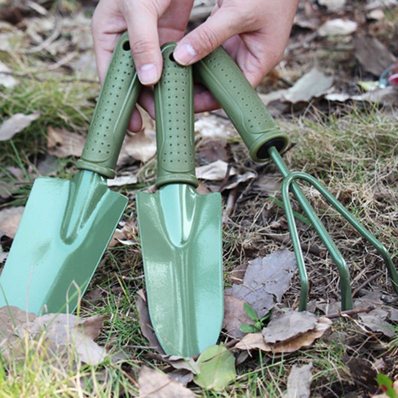 3Pcs Spade Fork Shovel Rake Harrow Set Gardening T... – Grandado