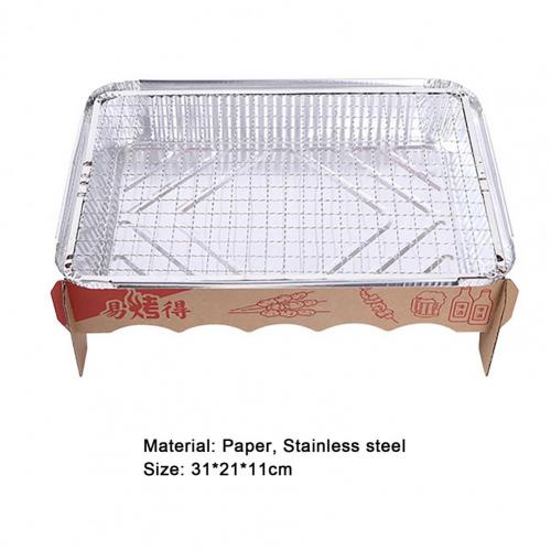 1 Set Stainless Steel Barbecue Grill Disposable Wi... – Grandado