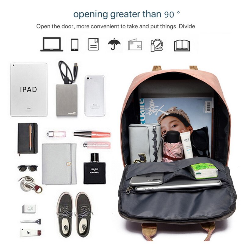 Candy Women Canvas Backpack Waterproof Feminina La... – Grandado