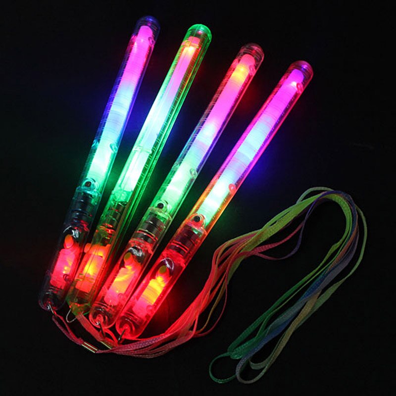 Multicolor Light-Up Blinking Rave Sticks LED Flash... – Grandado