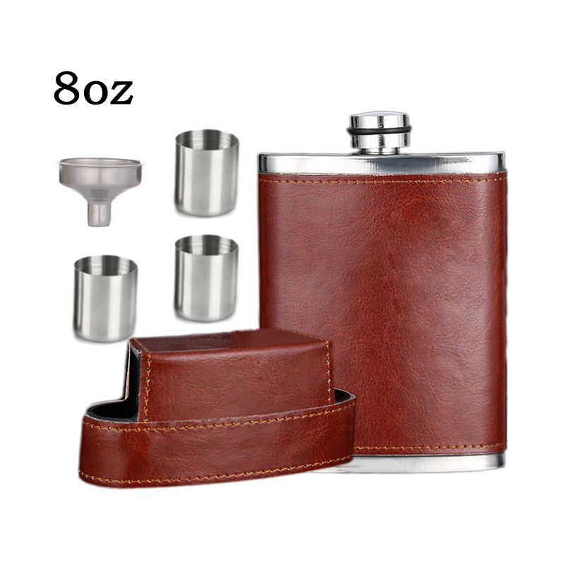 GENNISSY 8oz Whiskey Wine Pot Men Outdoor Portable... – Grandado