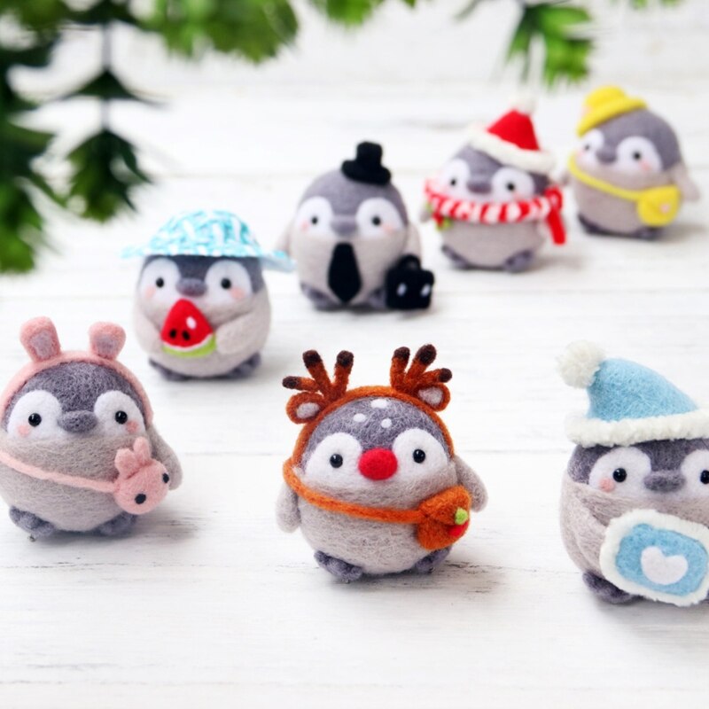 Cute Animal Cartoon Wool Doll Felt Craft DIY Unfin... – Vicedeal