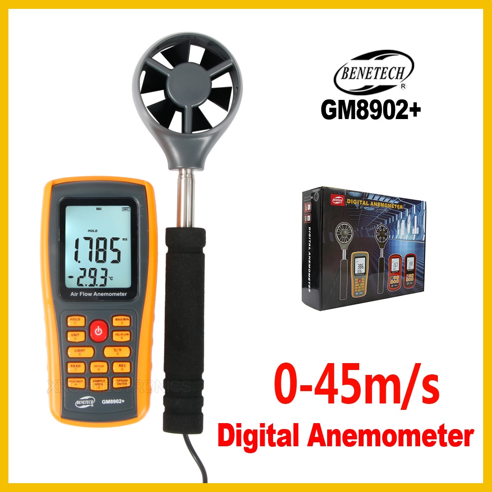 Digitale Handheld Windsnelheid Anemometer Wind Flo... – Vicedeal