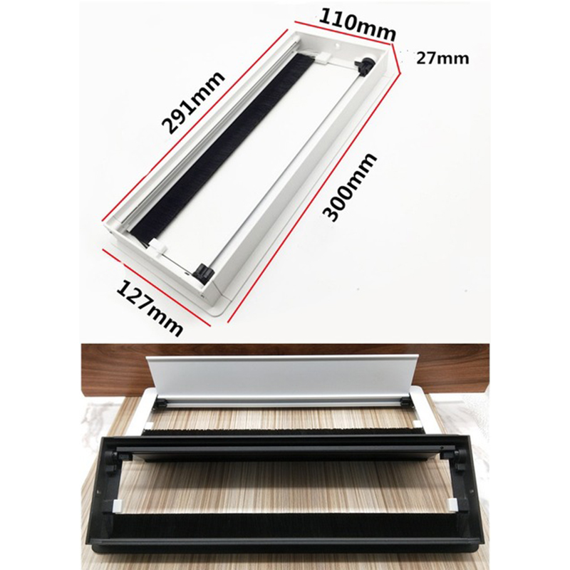 W127*H300mm Rectangle Aluminum Table TV Cabinet De... – Grandado