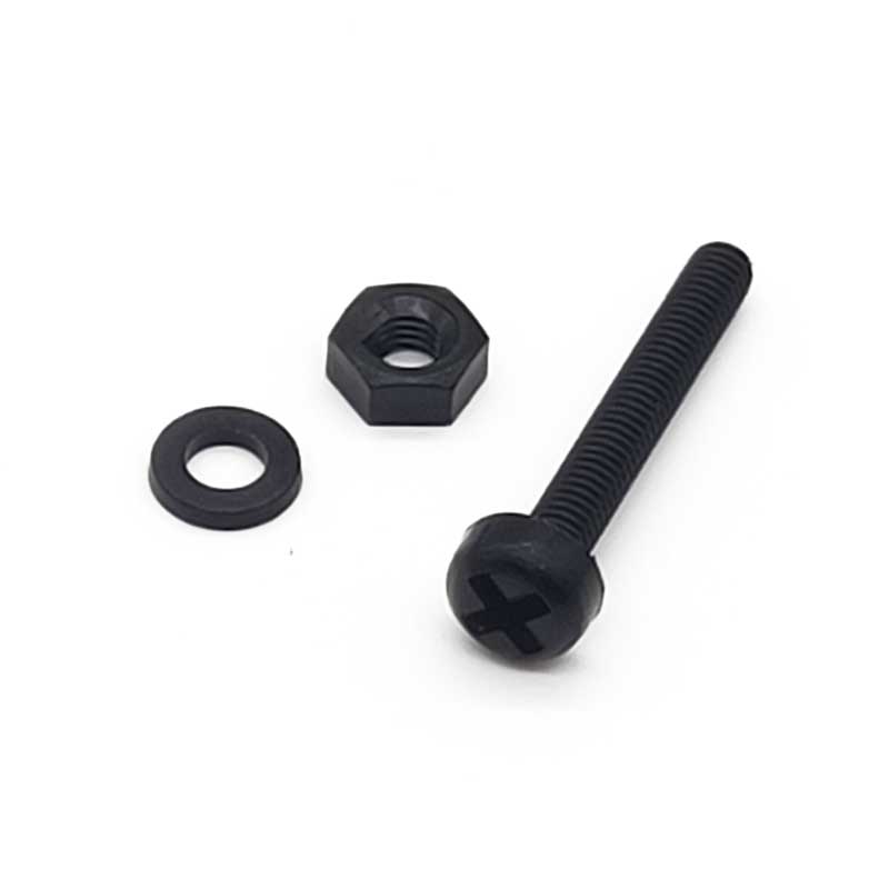 350pcs Plastic Screws Black White Nylon Phillips P... – Grandado