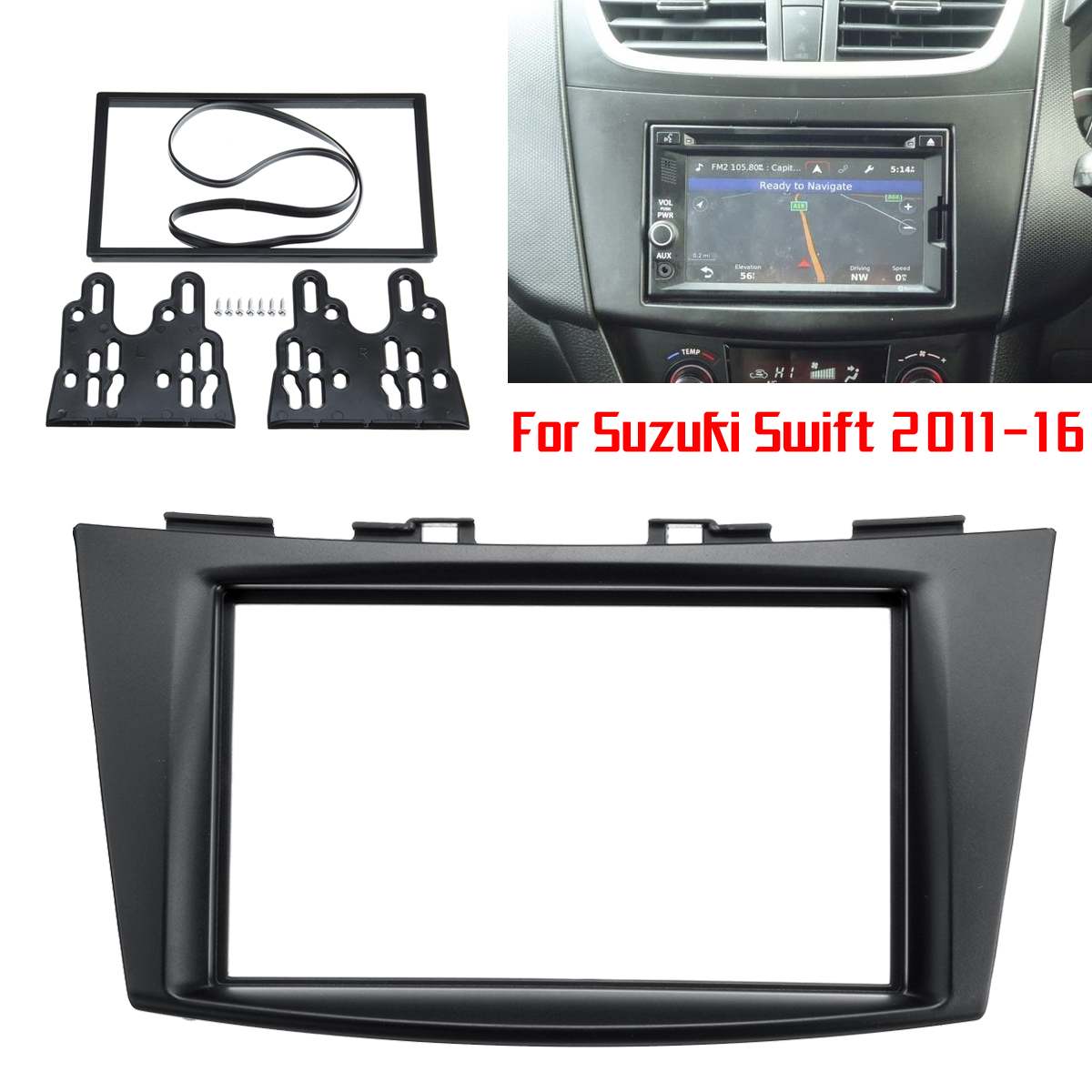 Auto Radio Stereo Dashboard Cover Trim Frame Bezel... – Grandado