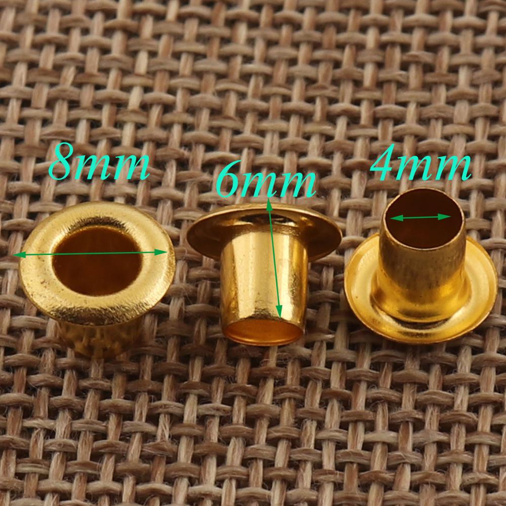 100 PCS Gold Eyelets and Grommets,Metal Eyelets Gr... – Grandado
