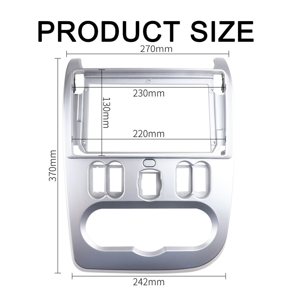 9 Inch Radio Frame Voor Renault Dacia Logan Sander... – Vicedeal