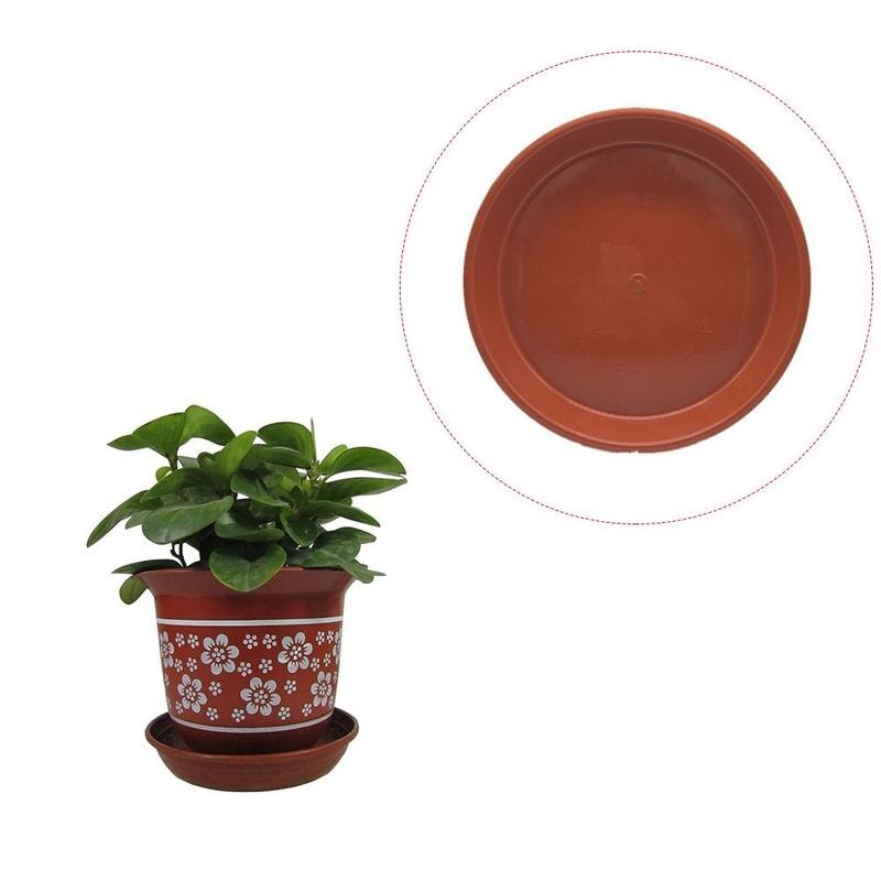 Tray Plastic Potted Flower Flat Edge Round Water T... – Grandado