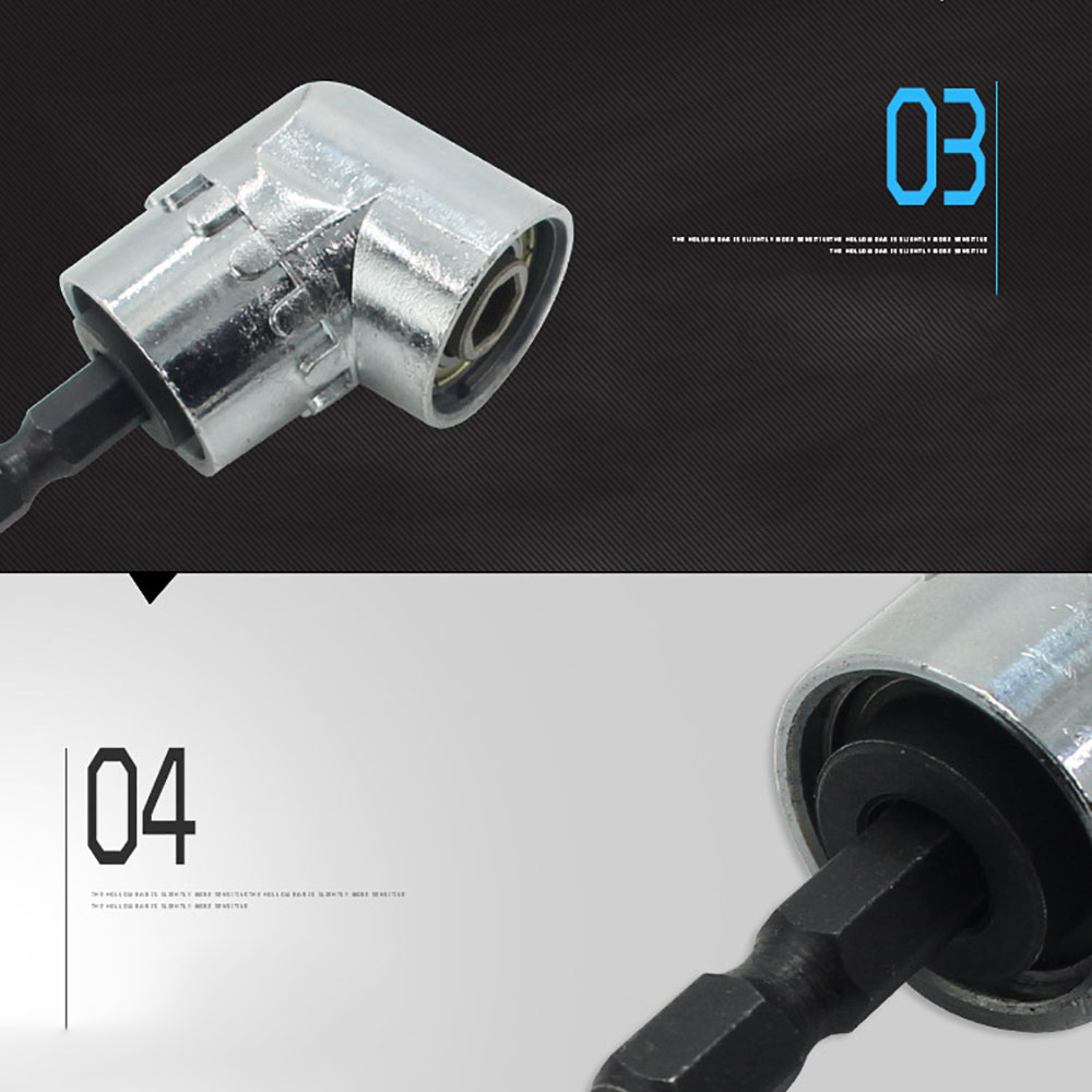 1/4 Hex Socket Right Angle Drill Adapter Attachmen... – Grandado