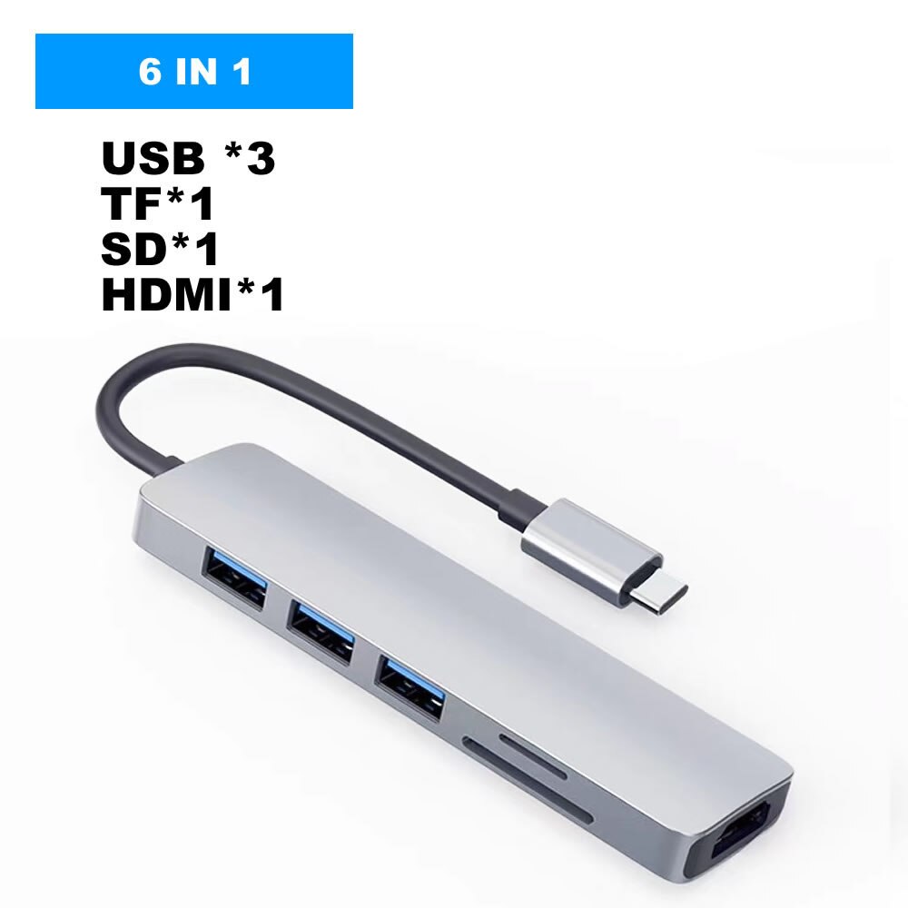 USB C Hub Multiport Adapter with 4K HDMI Output, 3... – Grandado
