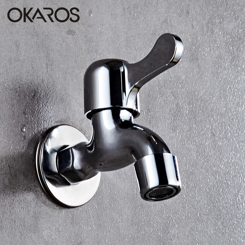 OKAROS Brass Wall Mount Chrome Finished Small Tap ... – Grandado