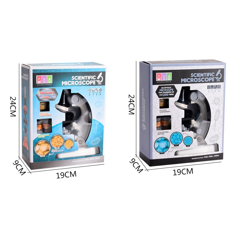 Children Biological Microscope Kit Lab LED 100X-40... – Vicedeal