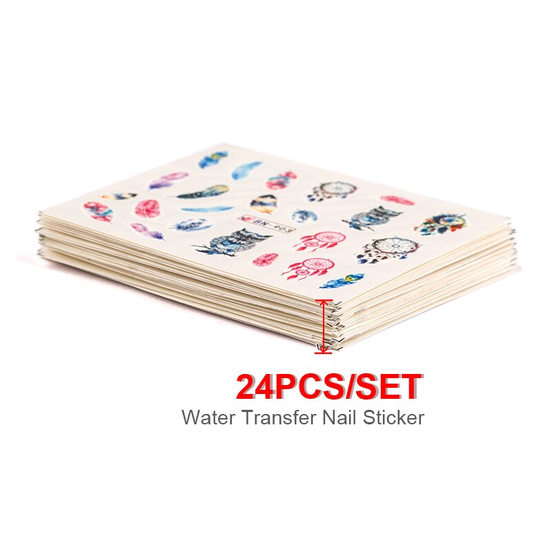 24pcs Mixed Decal Nail Water Sticker Dream Catcher... – Grandado