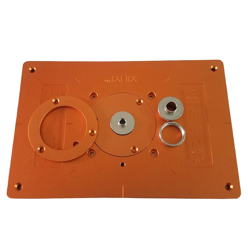 Aluminum Router Table Insert Plate with 4 Bushing ... – Vicedeal