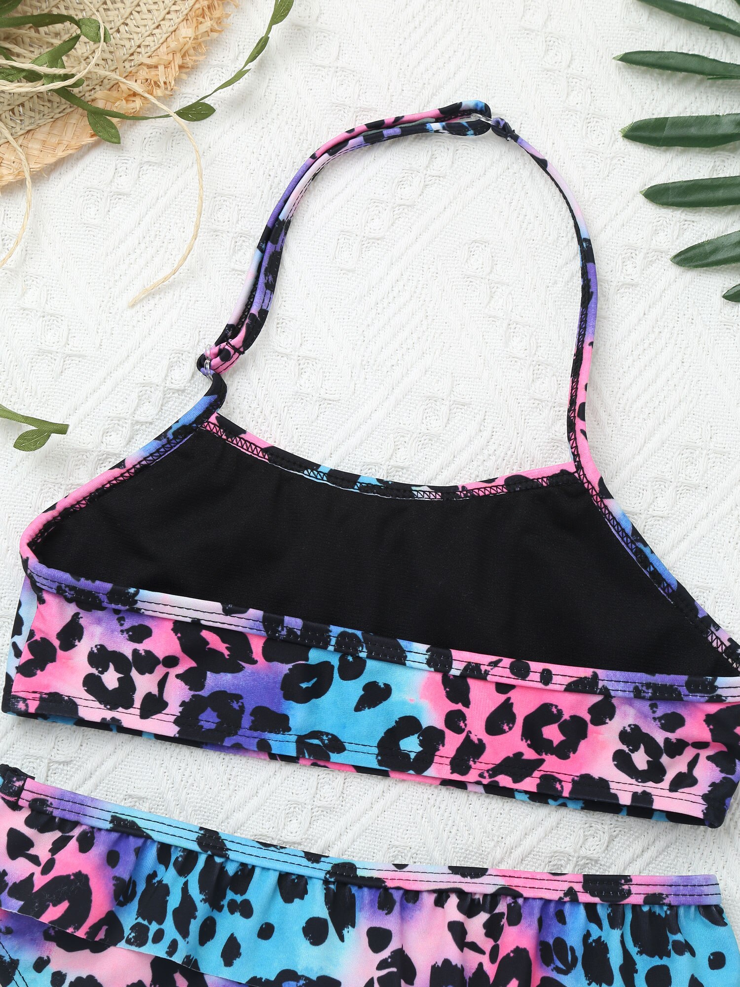 Kids Girls Bikini Suit Adjustable Halter Neck Slee... – Grandado