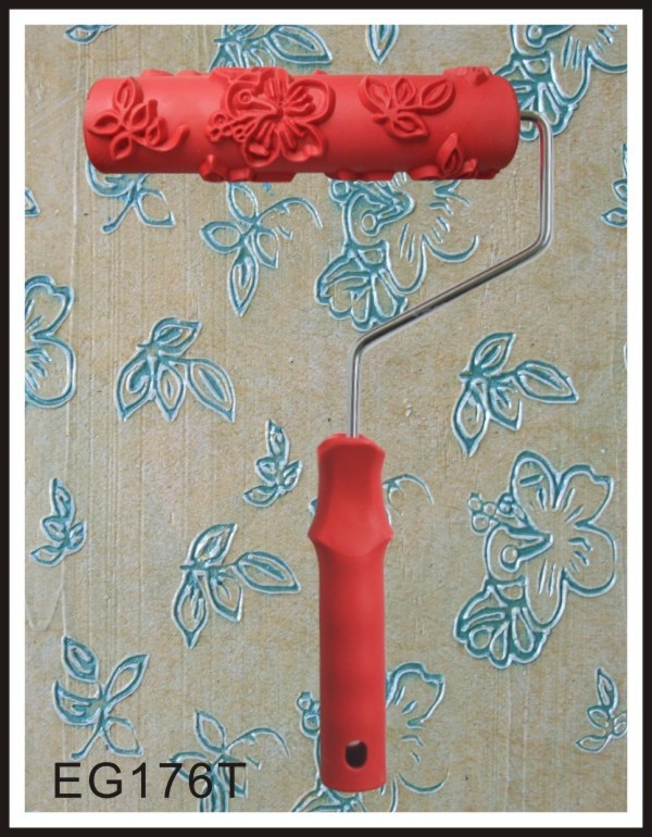 7" Rubber Roller Embossed Texture Pattern Paint Ro... – Grandado