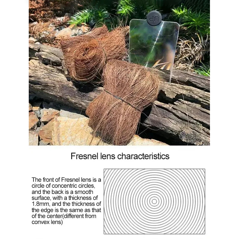 Magnifying Glass Card Fire Starter Outdoor Solar L... – Grandado