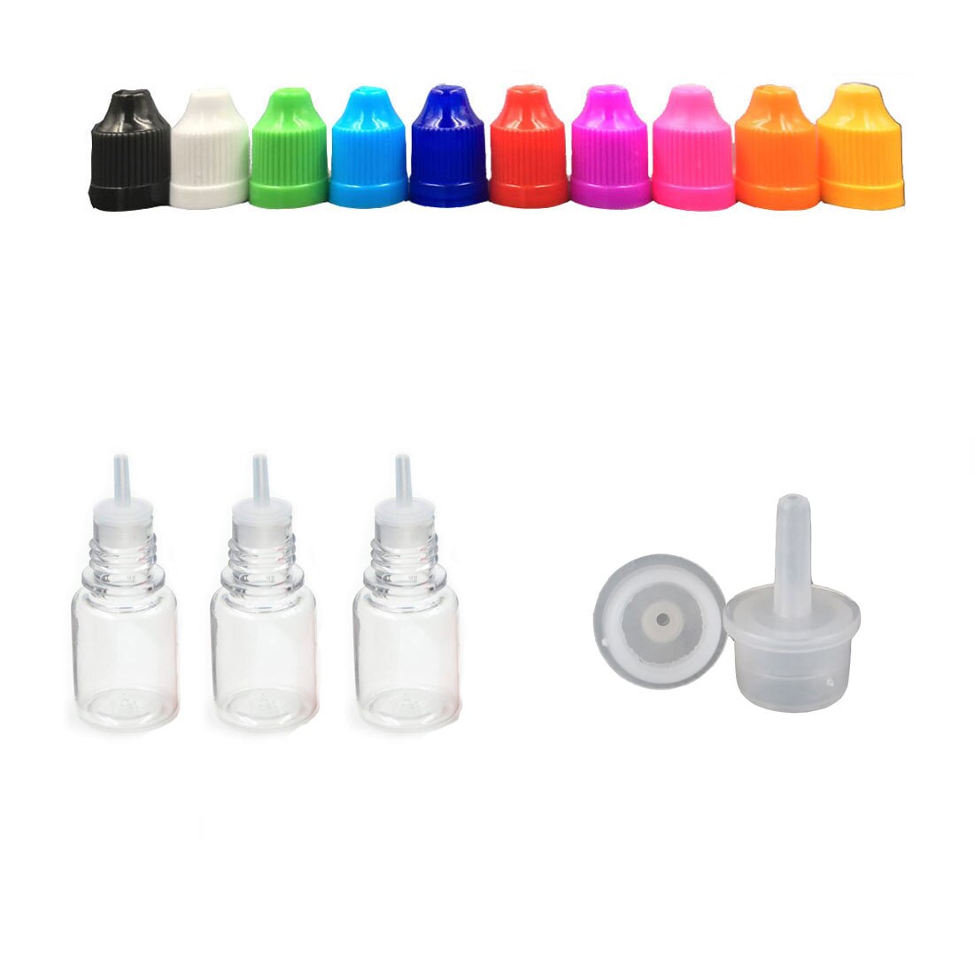 20PCS 3ML-50ML PET Clear Dropper Bottles Empty Pla... – Grandado