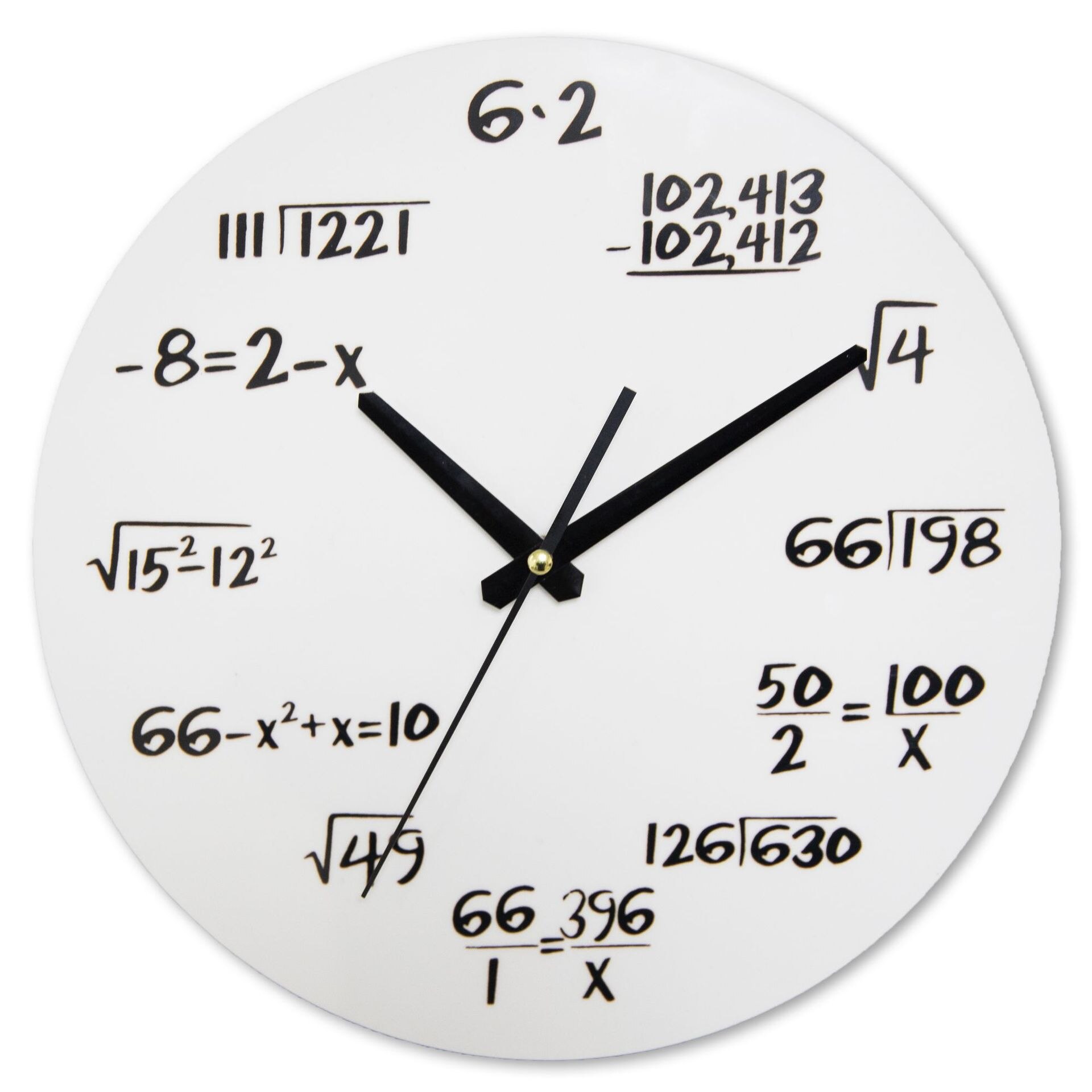 Maths Equation Wall Clock Modern Vintage Living Ro... – Grandado