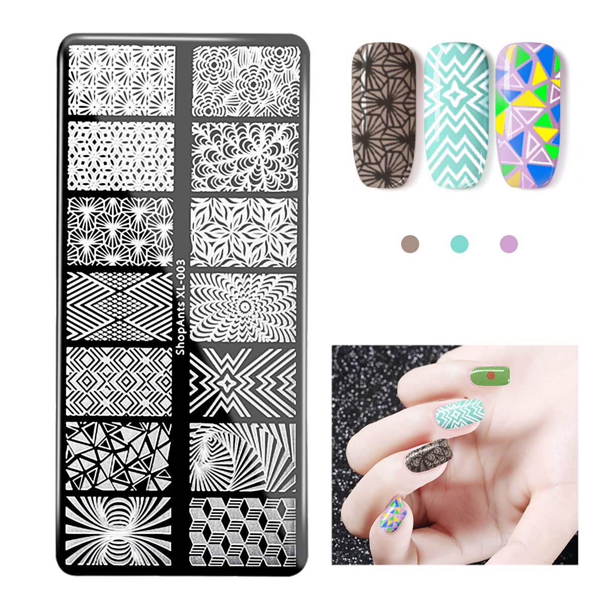 Nail Stamping Plates 6*12cm Chinese Character Elem... – Vicedeal