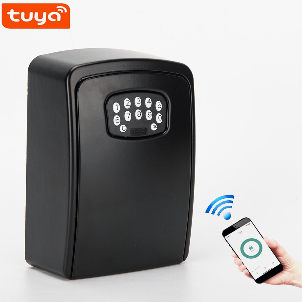 Tuya Smart Key Lock Box Wall Mounted Aluminum Allo... – Vicedeal