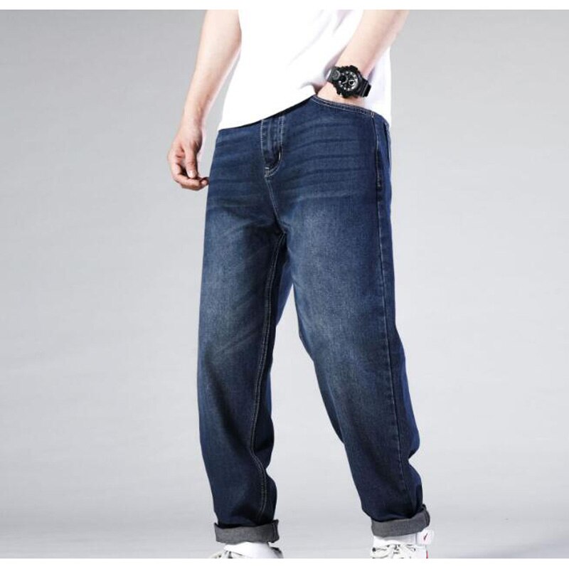 Hip Hop Jeans Mens Denim Hip hop Loose Pants Rap J... – Vicedeal