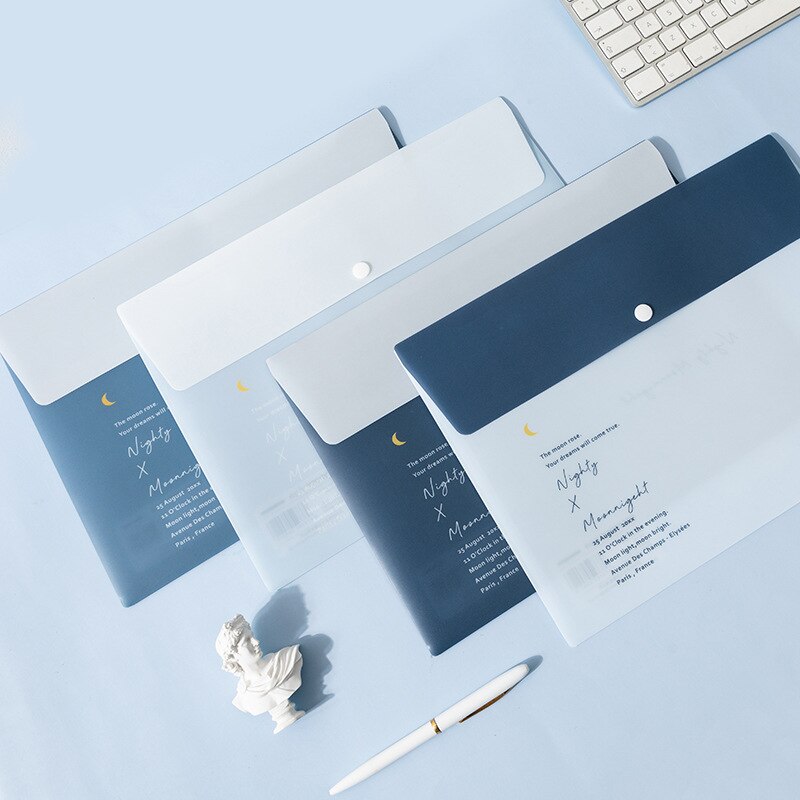 4pcs A4 File Bag File Storage Bag Large Capacity D... – Grandado