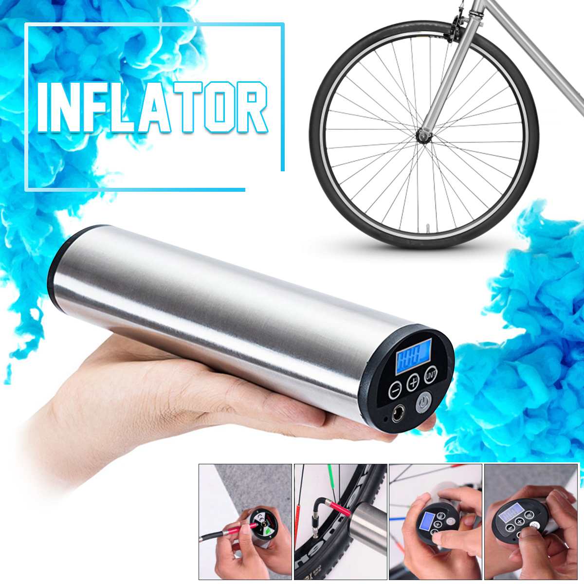 Wireless Portable Air Compressor 150 PSI Tire Infl... – Vicedeal