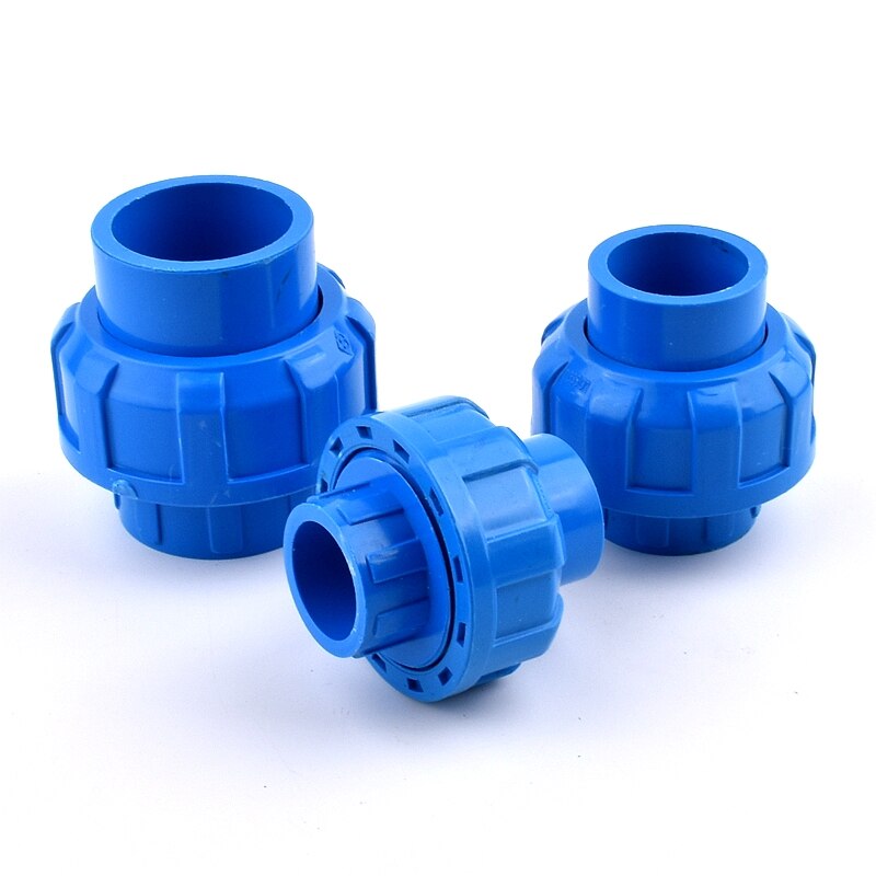 1Pc 20 25 32 40 50mm ID Thickening Blue PVC Union ... – Grandado