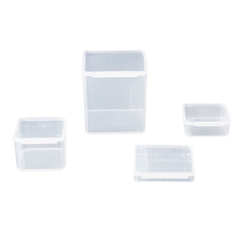 Small Square Clear Plastic Jewelry Storage Boxes B... – Vicedeal