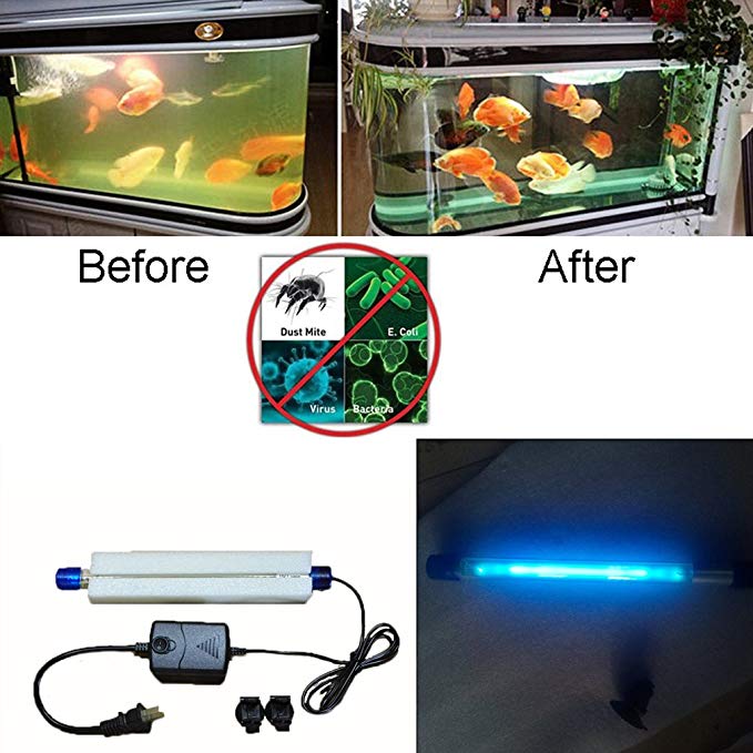 Aquarium UV Disinfection Lamp Submersible Waterpro... – Grandado