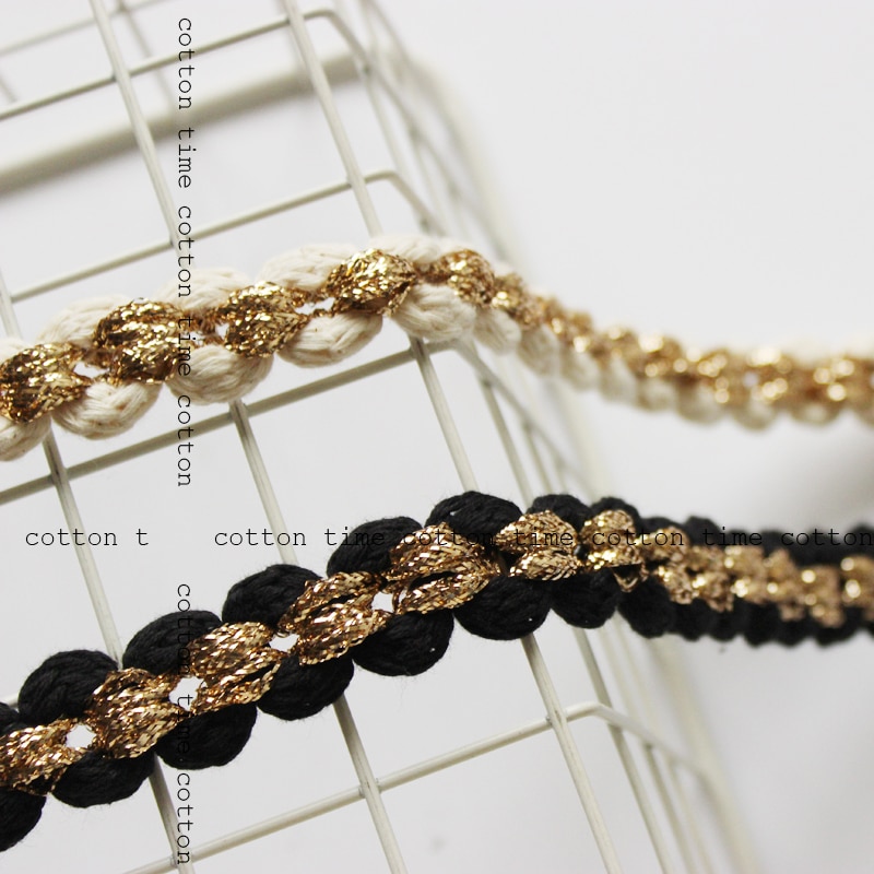 4yards/lot Golden Braid Rope 2cm wide Sewing Acces... – Grandado