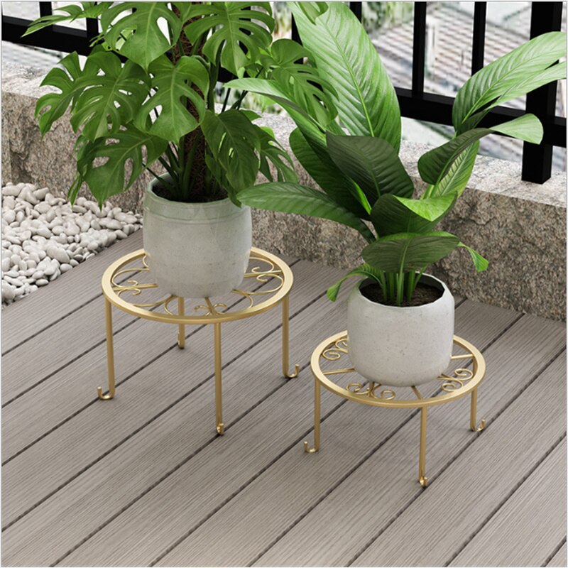 Iron Art Pot Holder Metal Plants Stand Flowerpot H... – Grandado