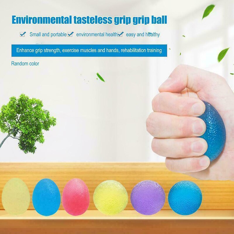 1pc Gel Egg Stress Ball Hand Exercise Finger Relax... – Vicedeal