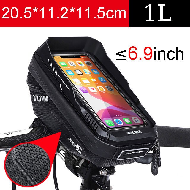 Bike Phone Holder Bag 6.9in Mobile Phone Waterproo... – Grandado