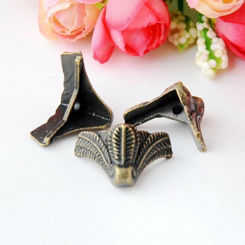 4PCS Antique Corner Protector Bronze Jewelry Chest... – Grandado