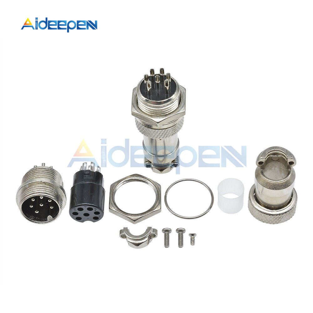 1set GX12 GX16 2/3/4/5/6/7/8/9/10 Pin Male+Female ... – Vicedeal