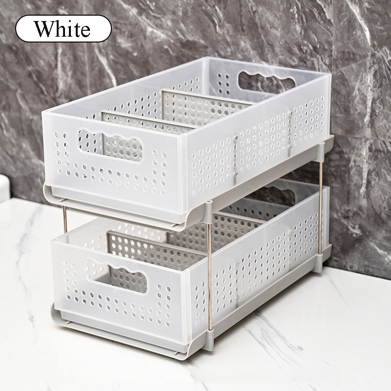 Double-Layer Drawer-Style Storage Rack Under The S... – Vicedeal