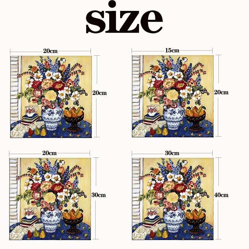 5D DIY volledige ronde diamant schilderij bloem va... – Grandado