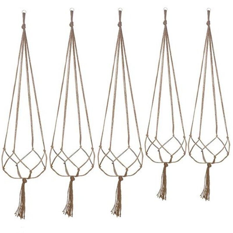 Kant Plant Hanger, plant Ingemaakte Katoenen Touw ... – Grandado
