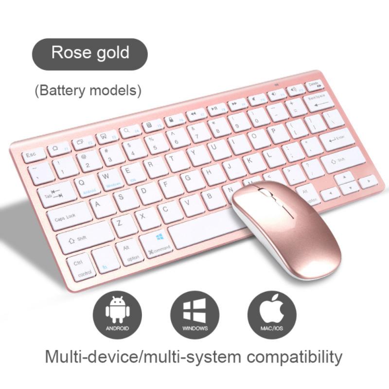 Slim Ergonomic Wireless Bluetooth Keyboard And Mou... – Grandado